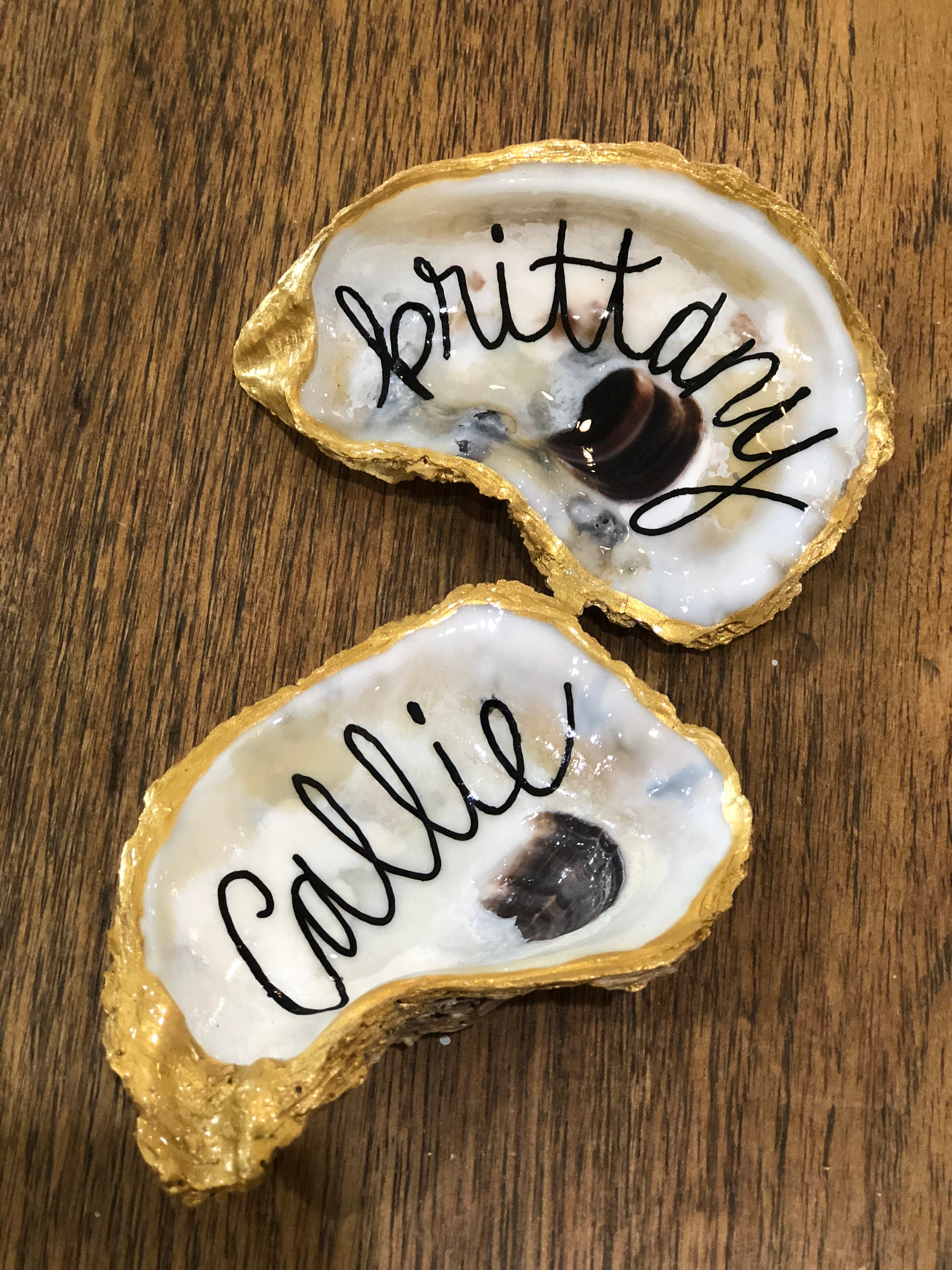 Custom Name Oyster Shell, Oyster Shell With Name - Etsy
