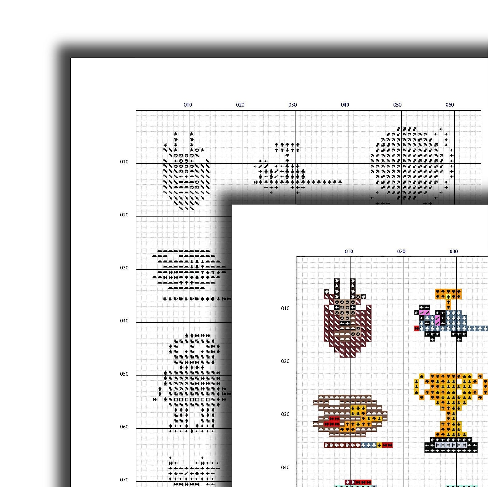 Modern Cross Stitch Pattern digital Format PDF Household - Etsy