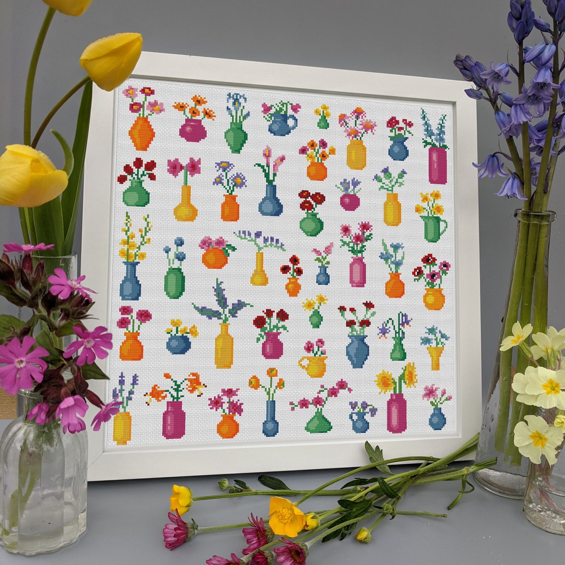 Flowers for Cheer digital Download PDF Modern Floral - Etsy