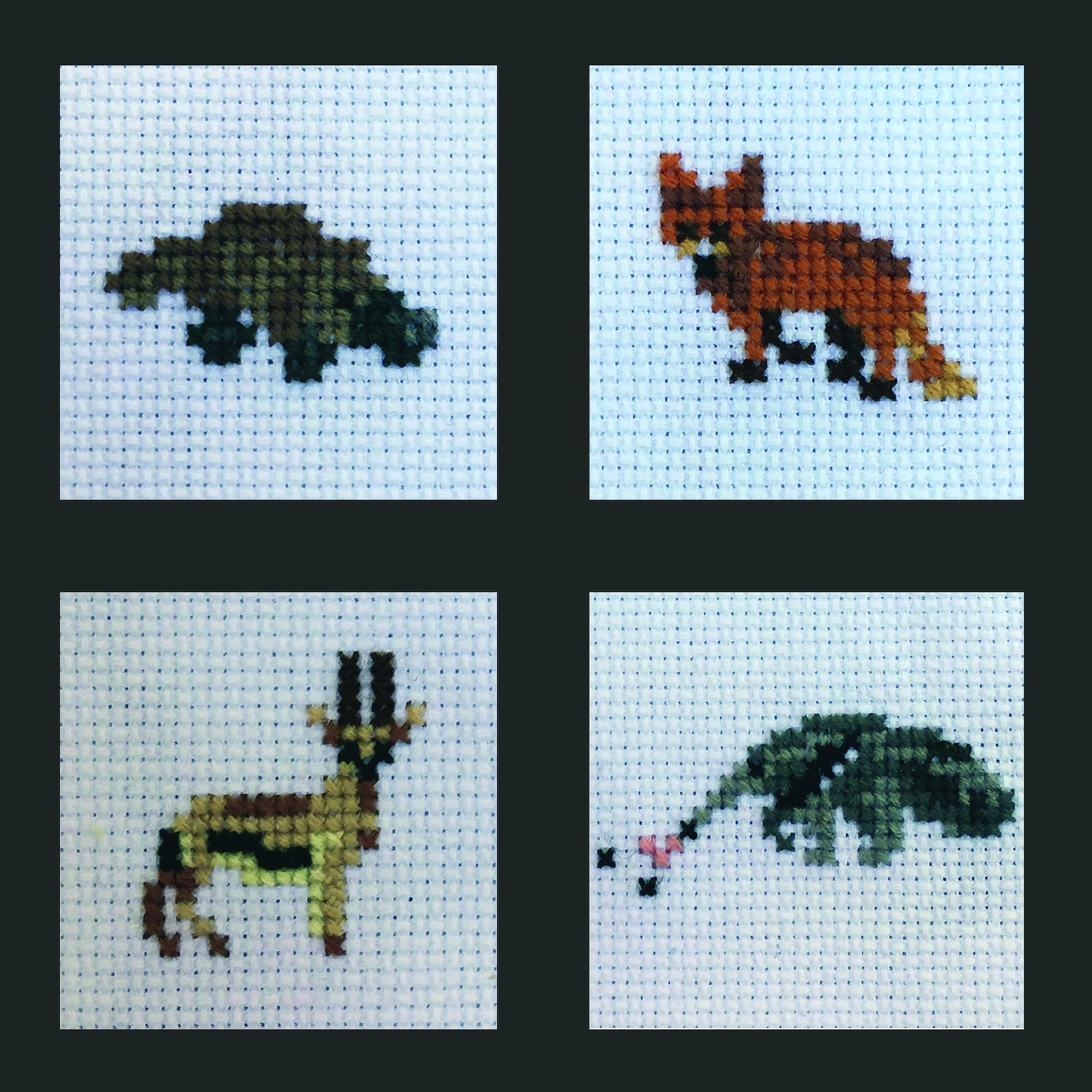 Animal Cross Stitch Pattern (digital Download - PDF) - Modern Cross ...