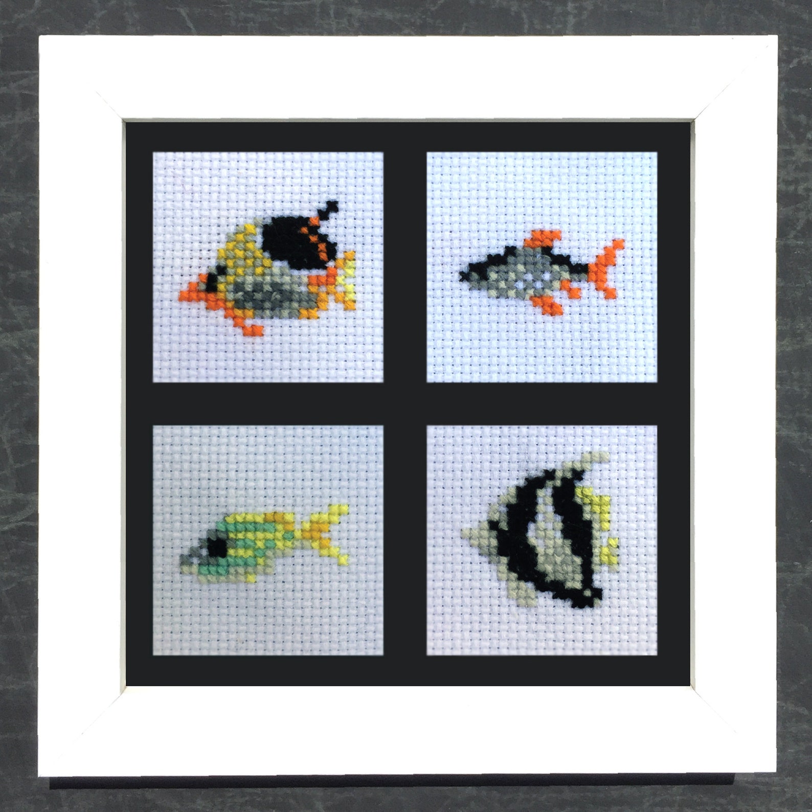 Fish Cross Stitch Pattern digital Format PDF Modern Cross - Etsy