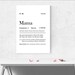 Art Print MAMA Definition - Etsy