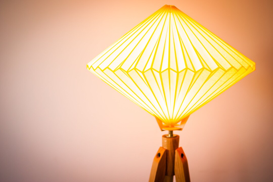 Tripod Floor Lamp Tripod Retro 60-70 Design Origami - Etsy