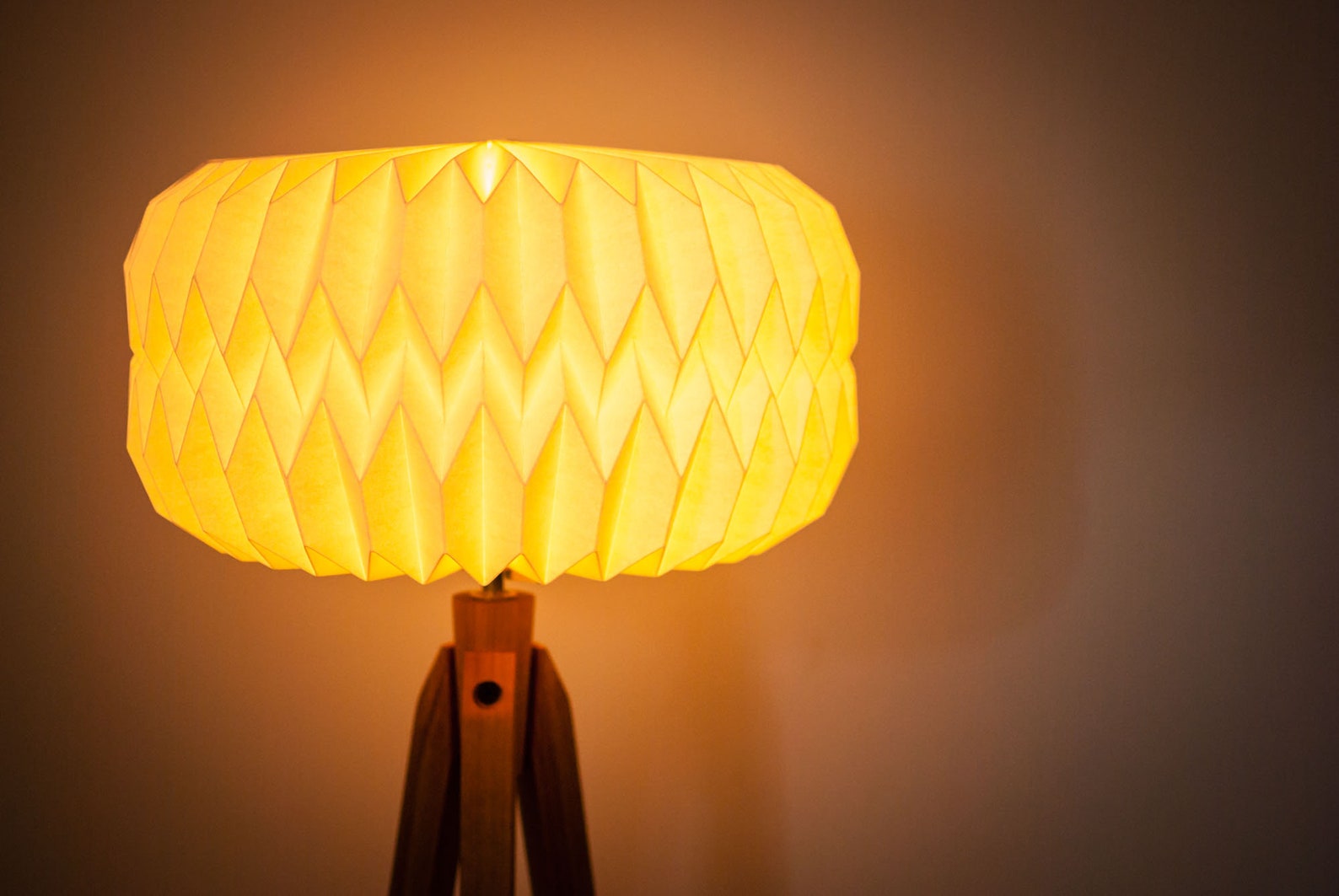 Tripod Floor Lamp Tripod Retro 60-70 Design Origami - Etsy