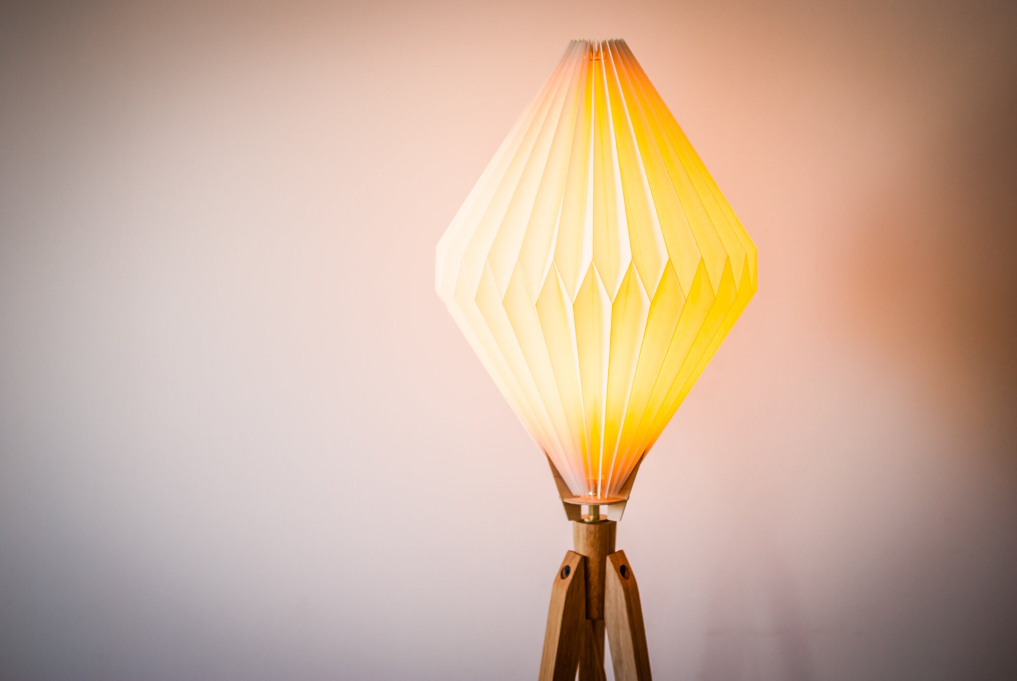 Tripod Floor Lamp Tripod Retro 60-70 Design Origami - Etsy