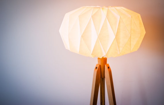 Tripod Floor Lamp Tripod Retro 60-70 Design Origami - Etsy