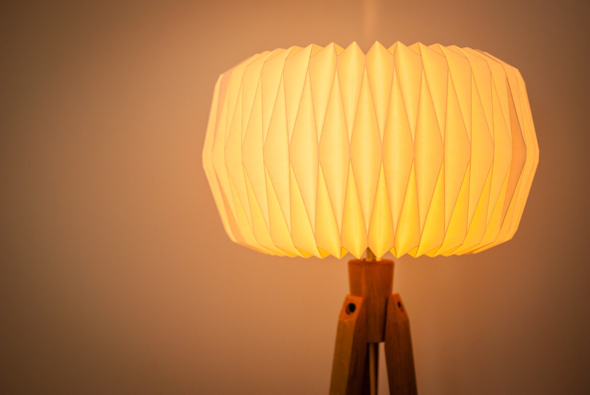 Tripod Floor Lamp Tripod Retro 60-70 Design Origami | Etsy