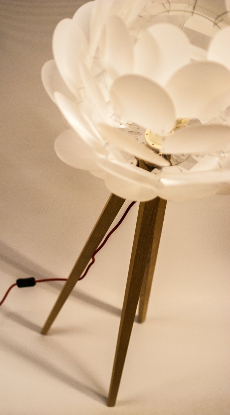 Tripod Flor Lamp Retro 60 70iger Origami Design Floor Lamp | Etsy