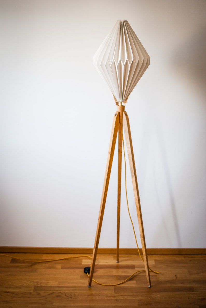 Tripod Floor Lamp Tripod Retro 60-70 Design Origami - Etsy