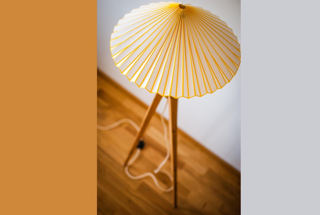 Tripod Floor Lamp Tripod Retro 60-70 Design Origami - Etsy