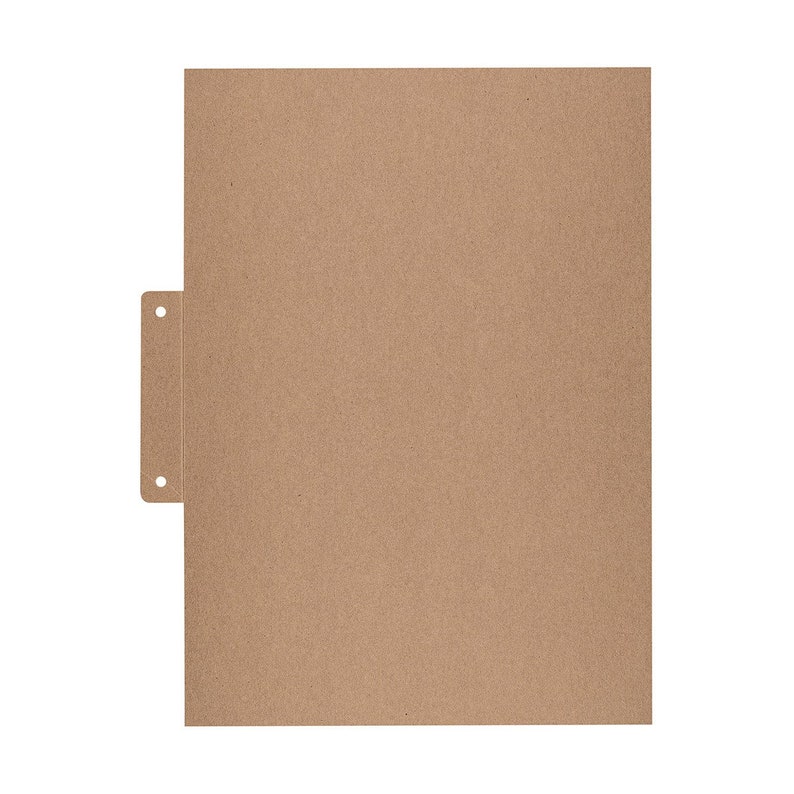 Folder A4 With Filing Hole and Business Card Slot, Kraft Cardboard ...