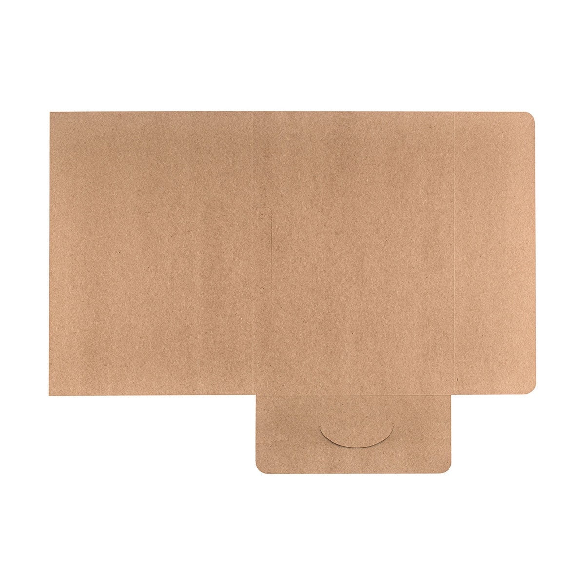 Folder A4 With Filing Hole and Business Card Slot, Kraft Cardboard ...