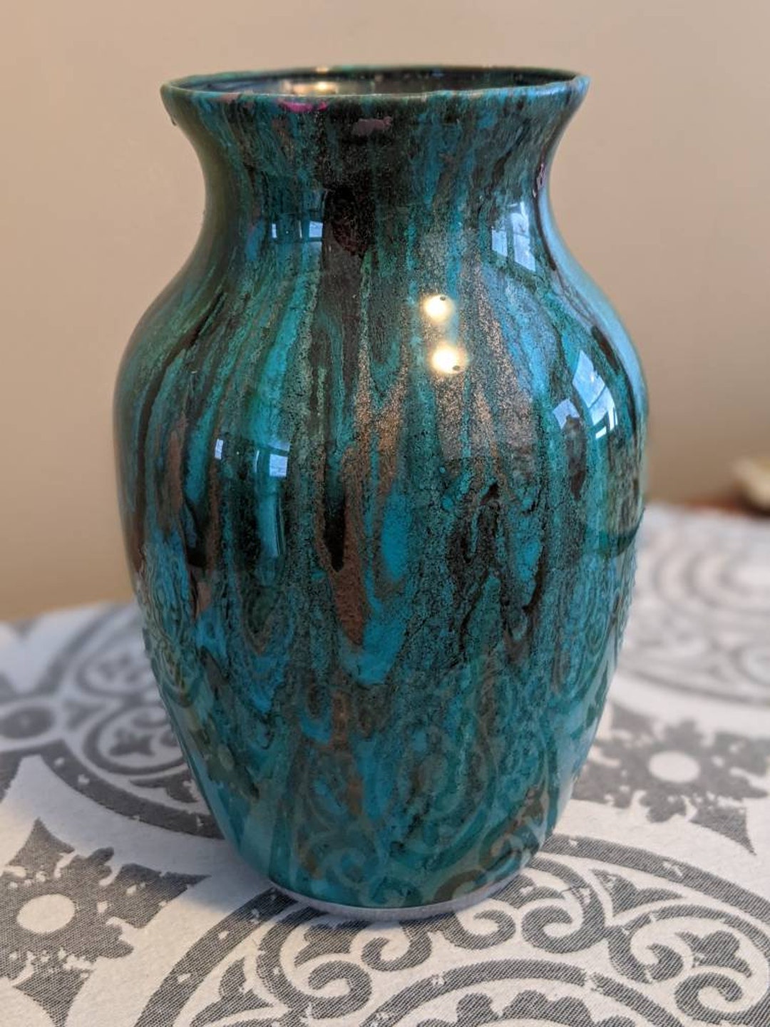 Painted Glass Vases - Etsy