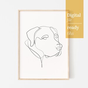 Dog Line Art Pet Line Drawing Custom Line Art Line Art - Etsy