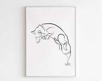 Sloth One Line Drawing - Etsy
