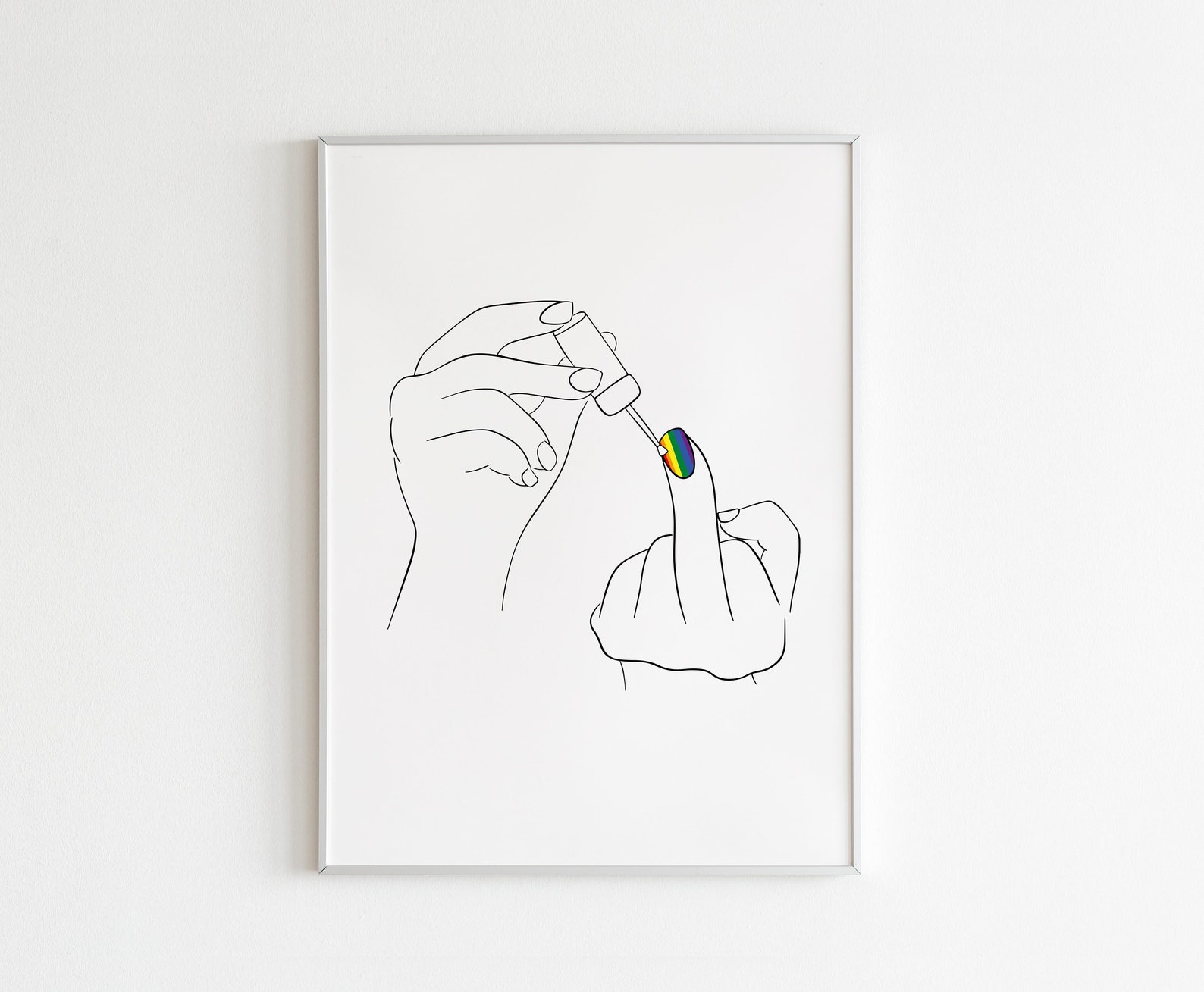 Lgbt Wall Art DIGITAL ART PRINT Printable Pride Lesbian - Etsy