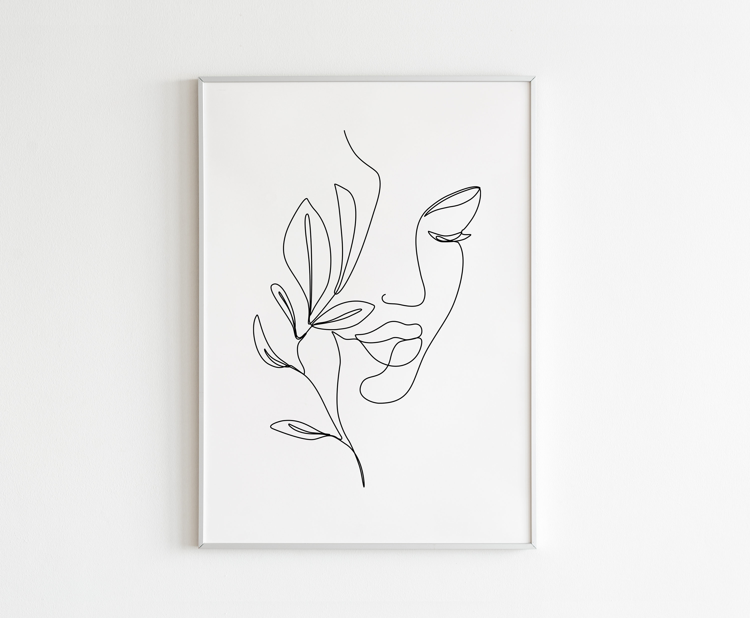 Art & Collectibles Simple minimal continuous line drawing Museum bust ...