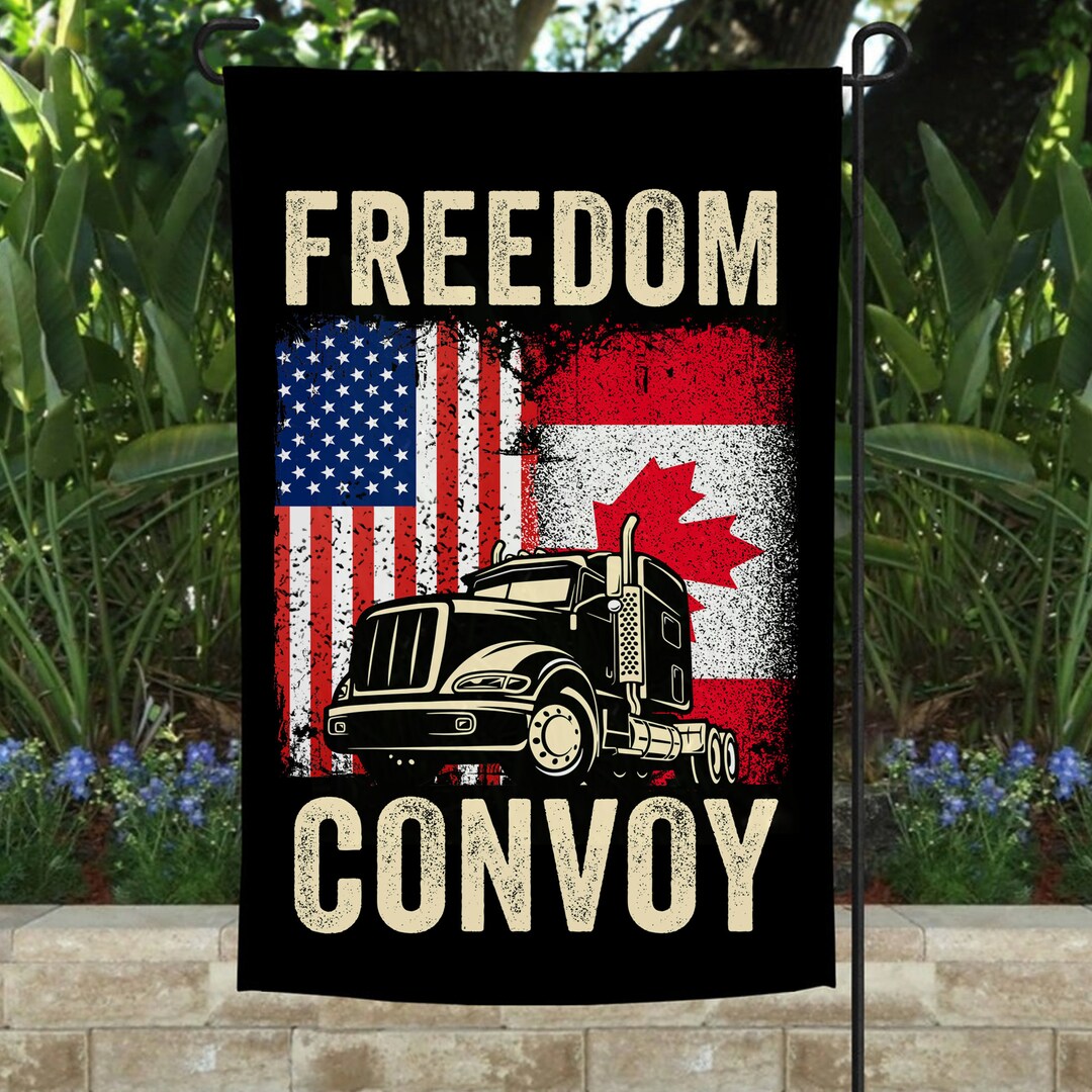 Freedom Convoy Yard Flag, American Trucker Freedom Convoy 2022 Flag ...