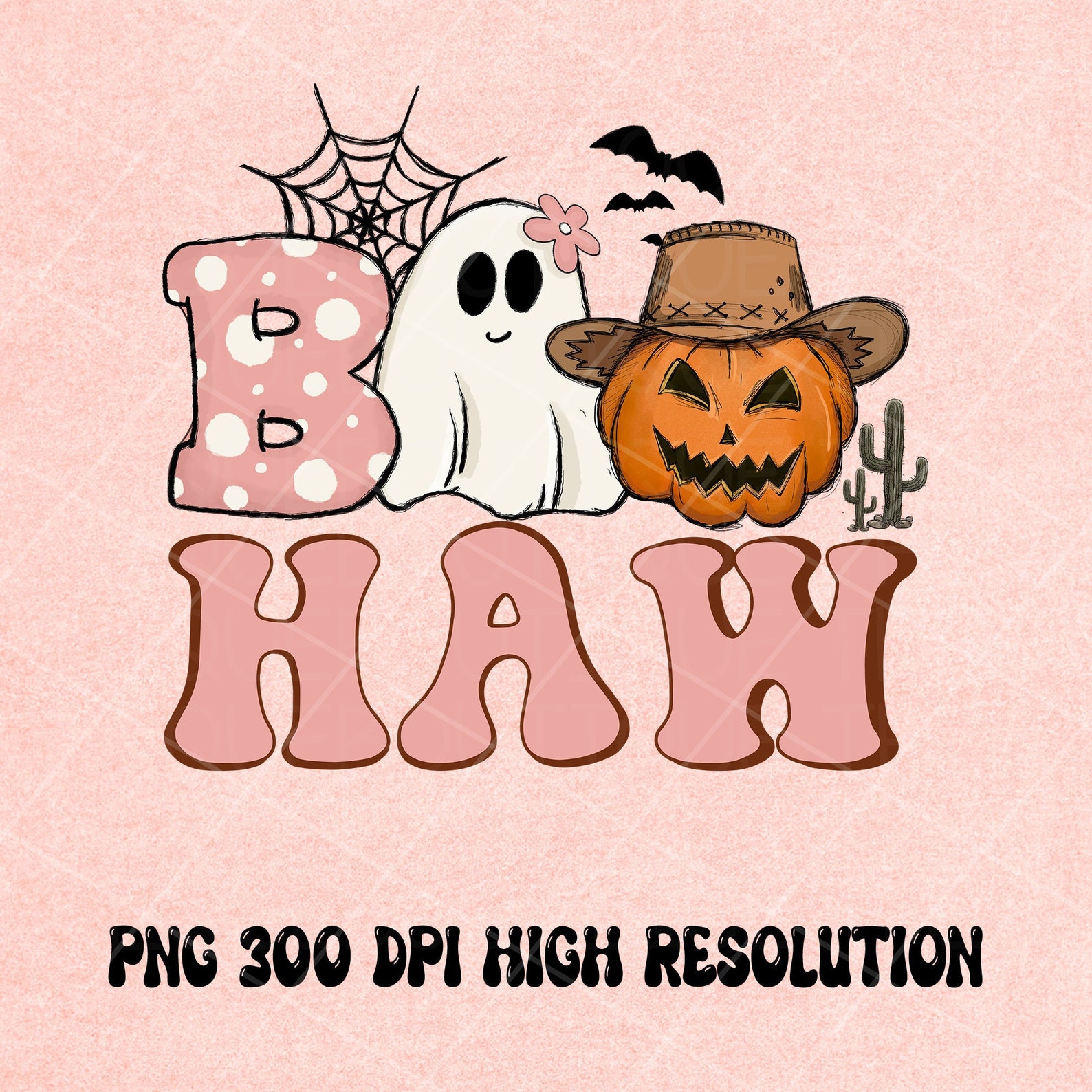 Boo HAW PNG Cowboo Baby Western Fall PNG Fall Sublimation - Etsy