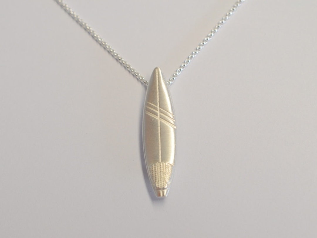 Surfboard Surfboard Pendant Made of 925 Silver, Sports Jewelry Chain ...