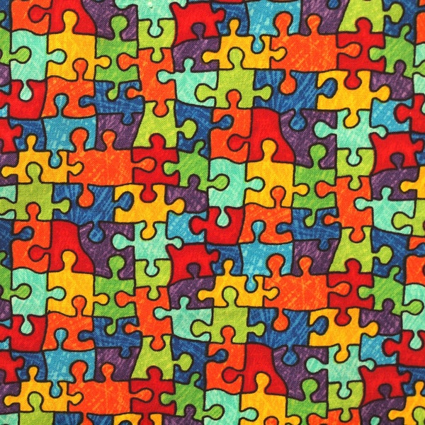 Puzzle Fabric - Etsy UK