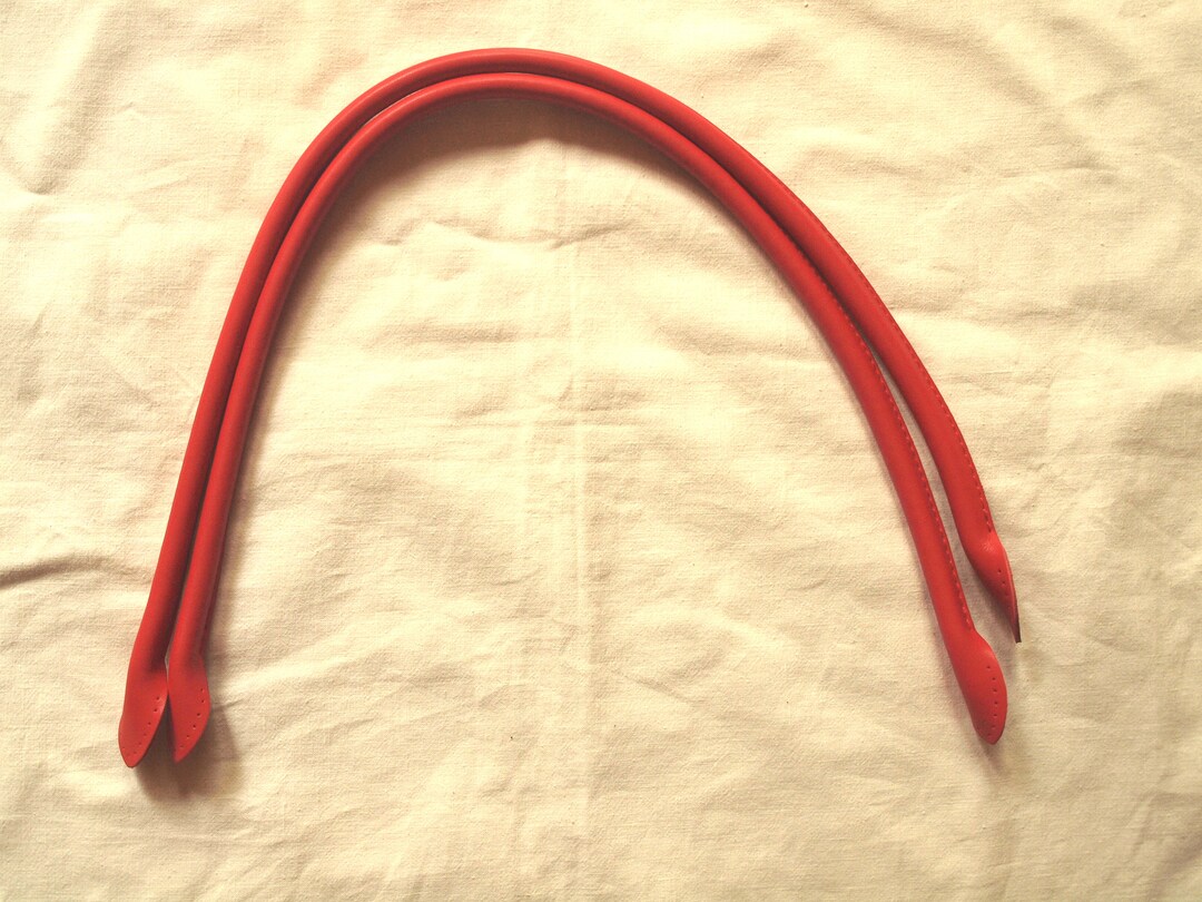 Bag Handles 70 Cm Genuine Leather Red - Etsy