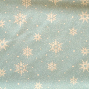 Fabric Snowflake Light Blue White - Etsy