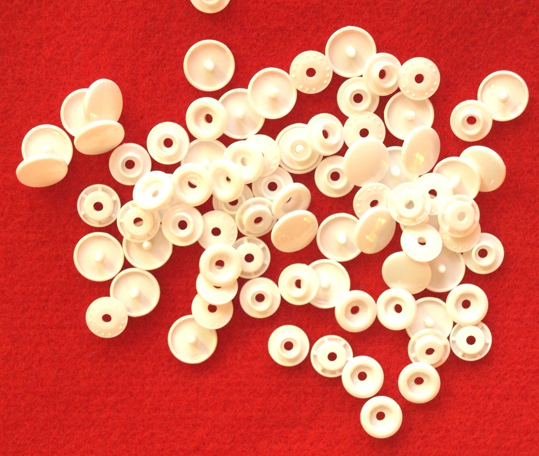 KAM Snaps T5 Pure White 50 Pieces Bulk Pack - Etsy