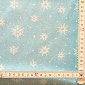Fabric Snowflake Light Blue White - Etsy