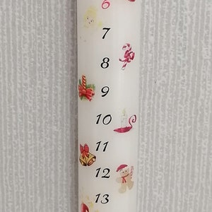 Advent Calendar Candle / Christmas Candle - Etsy