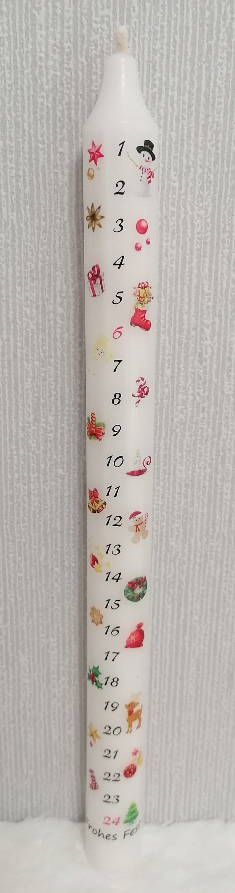 Advent Calendar Candle / Christmas Candle - Etsy