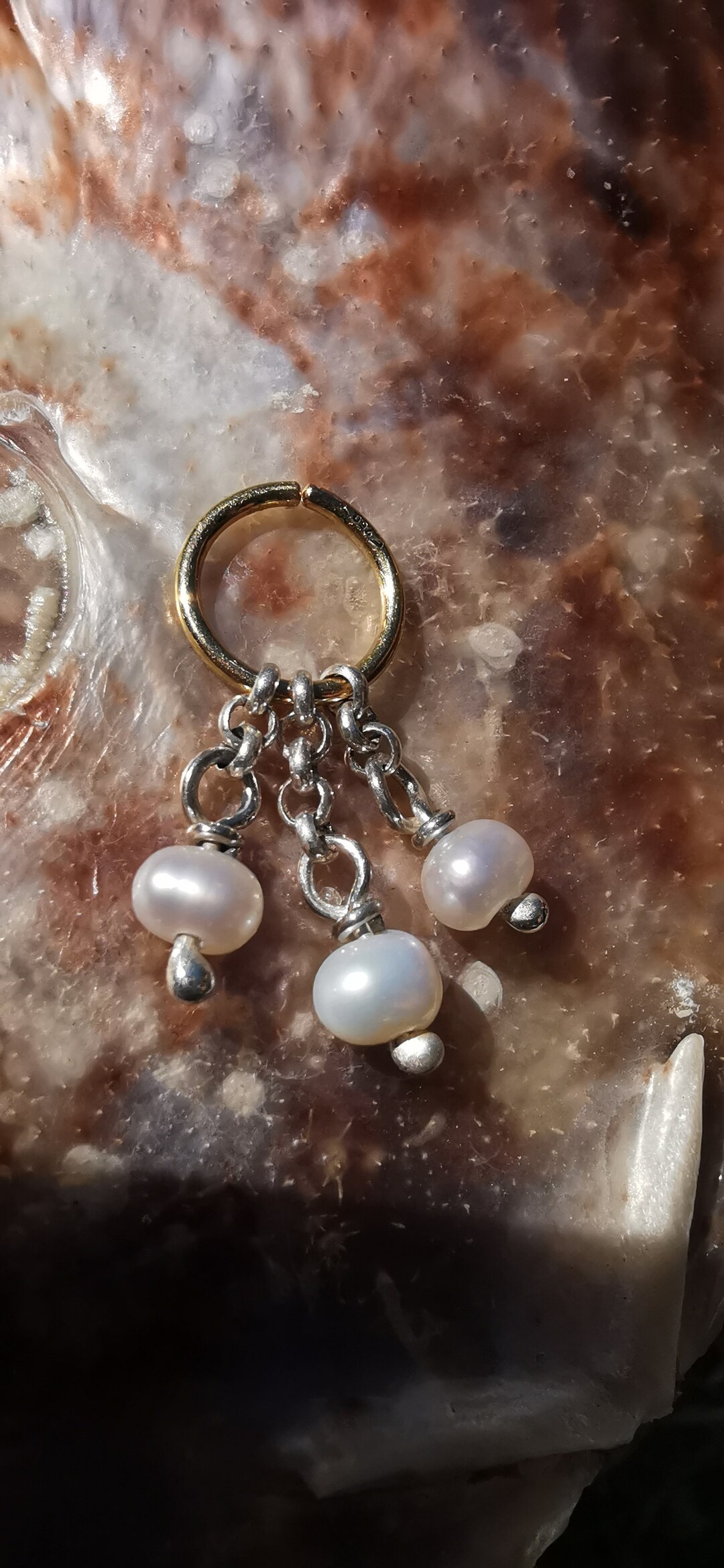 PEARL HELIX EARRING, Helix Chain Earring, Make A Statement With These ...