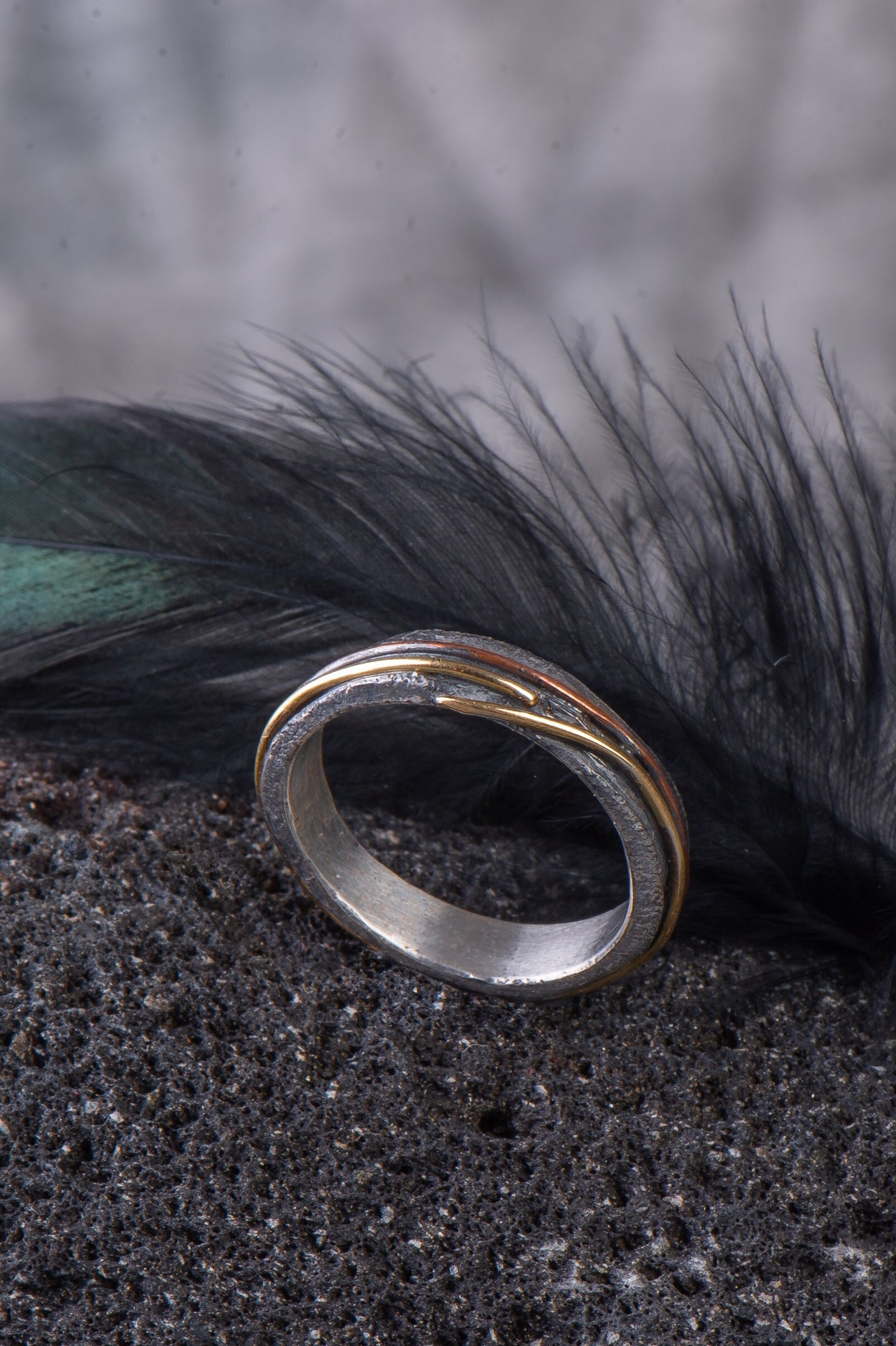 Wedding RING, RUSTIC Ring, Outdoor Ring, , Cooper Ring, Handmade Silver ...