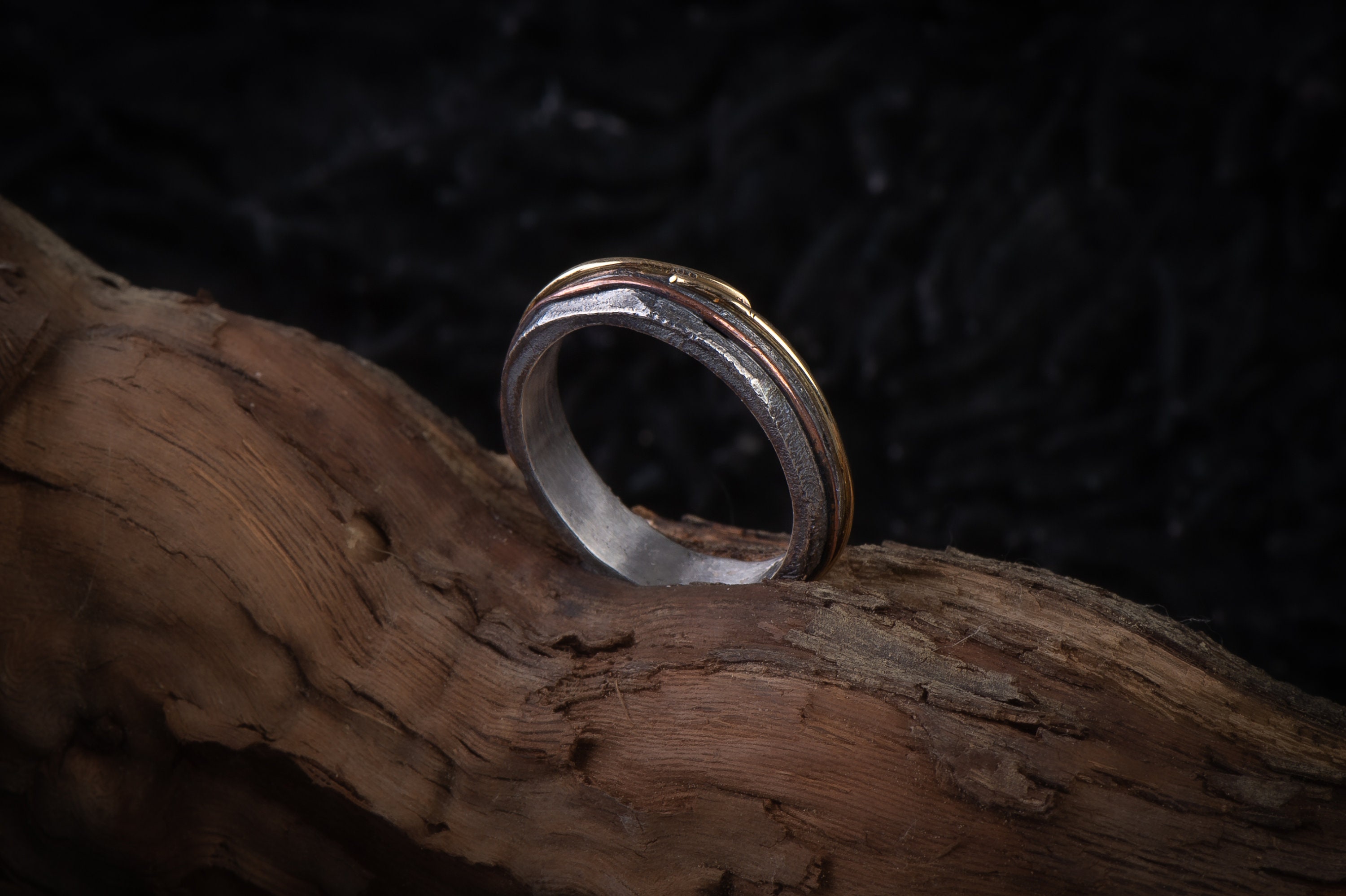 Wedding RING, RUSTIC Ring, Outdoor Ring, , Cooper Ring, Handmade Silver ...
