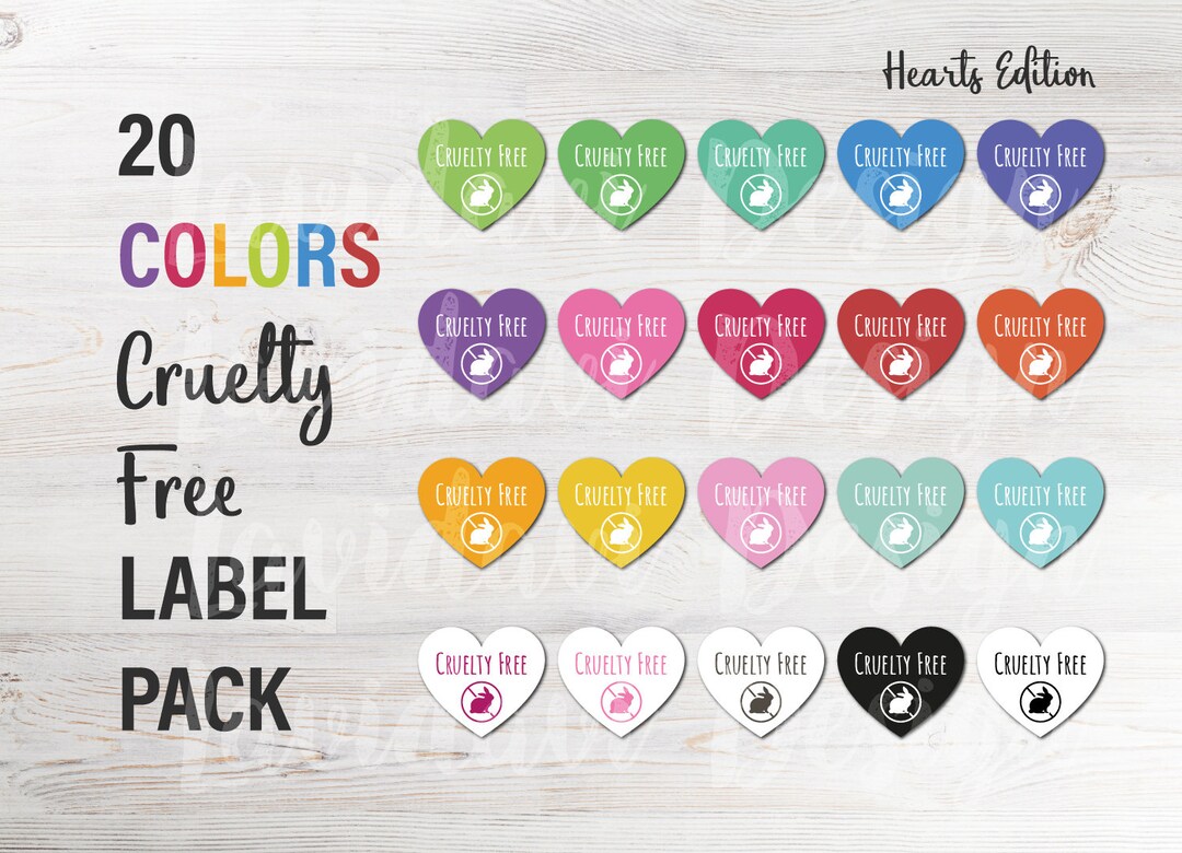 Cruelty Free Label Clipart, Cosmetics Label, Clip Art, No Animal ...