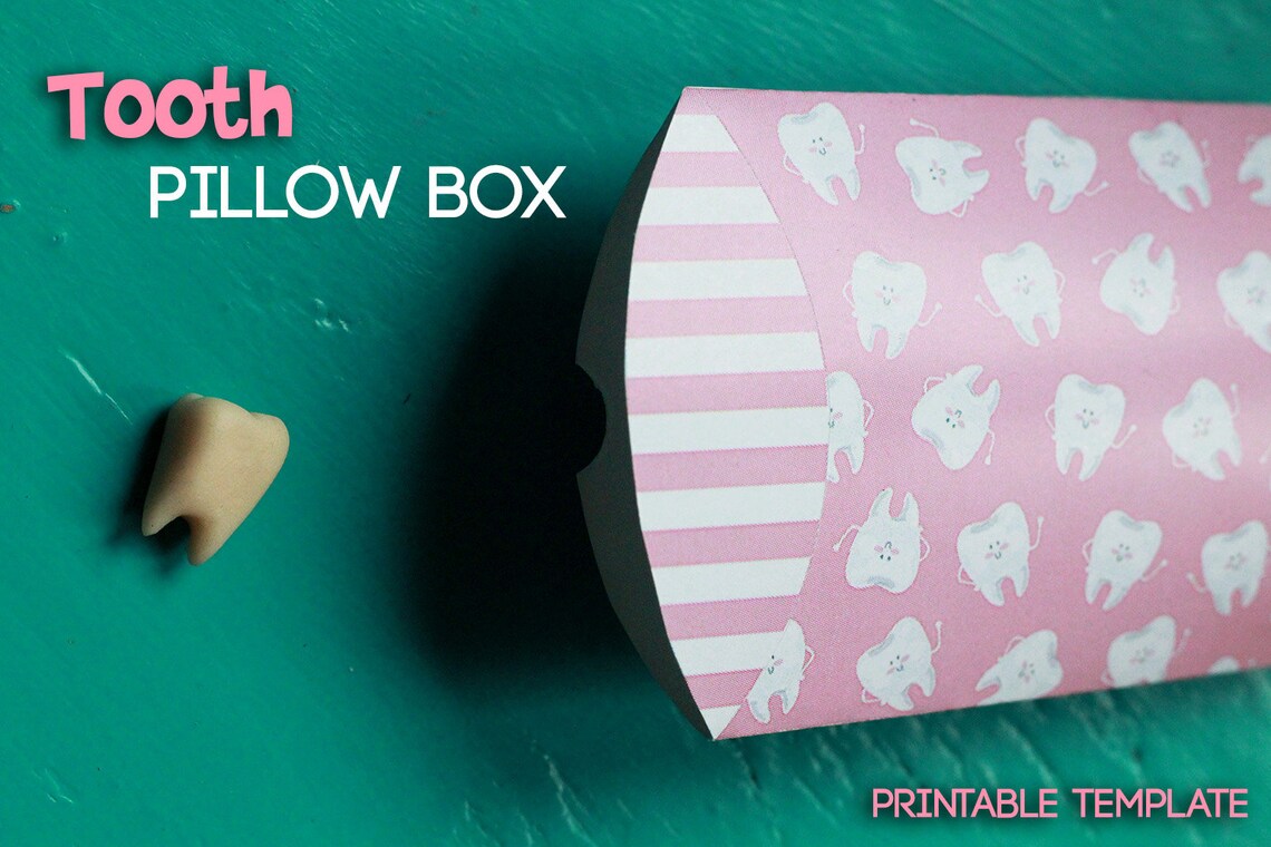Printable Tooth Pillow Box for Children Waiting for the Tooth Fairy ...
