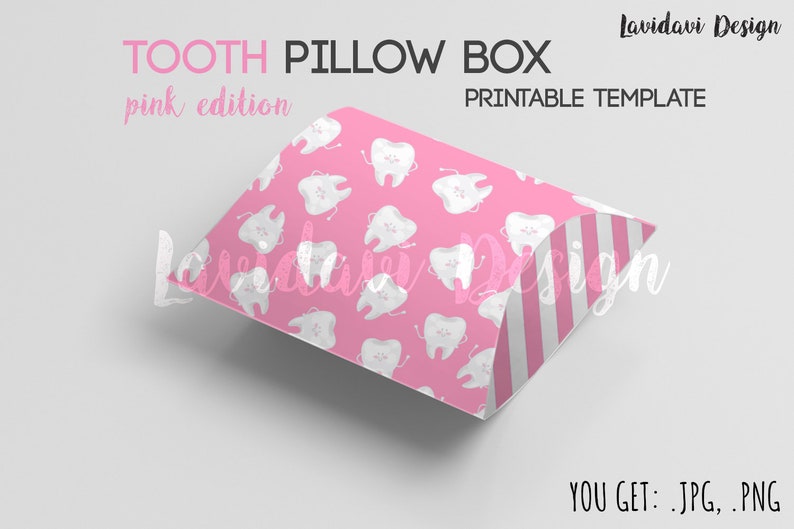 Printable Tooth Pillow Box for Children Waiting for the Tooth Fairy ...