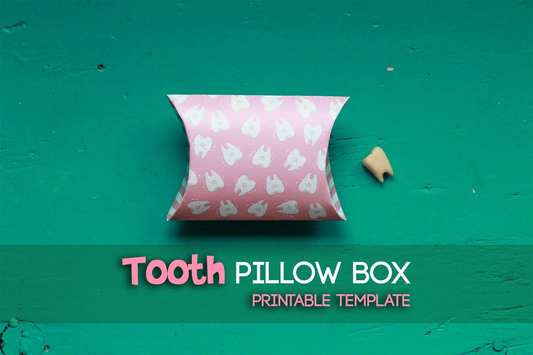 Printable Tooth Pillow Box for Children Waiting for the Tooth Fairy ...