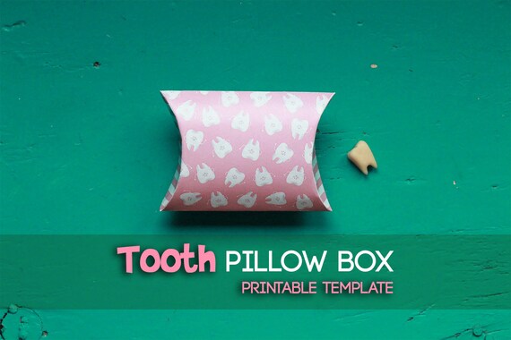 Printable Tooth Pillow Box for children waiting for the Tooth | Etsy