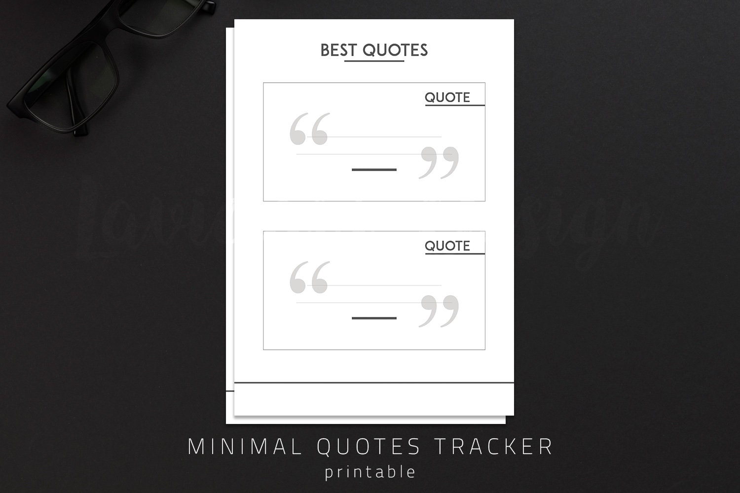 Minimal Quotes Tracker, Printable A4 Quotes Tracker, Elegant Quotes ...
