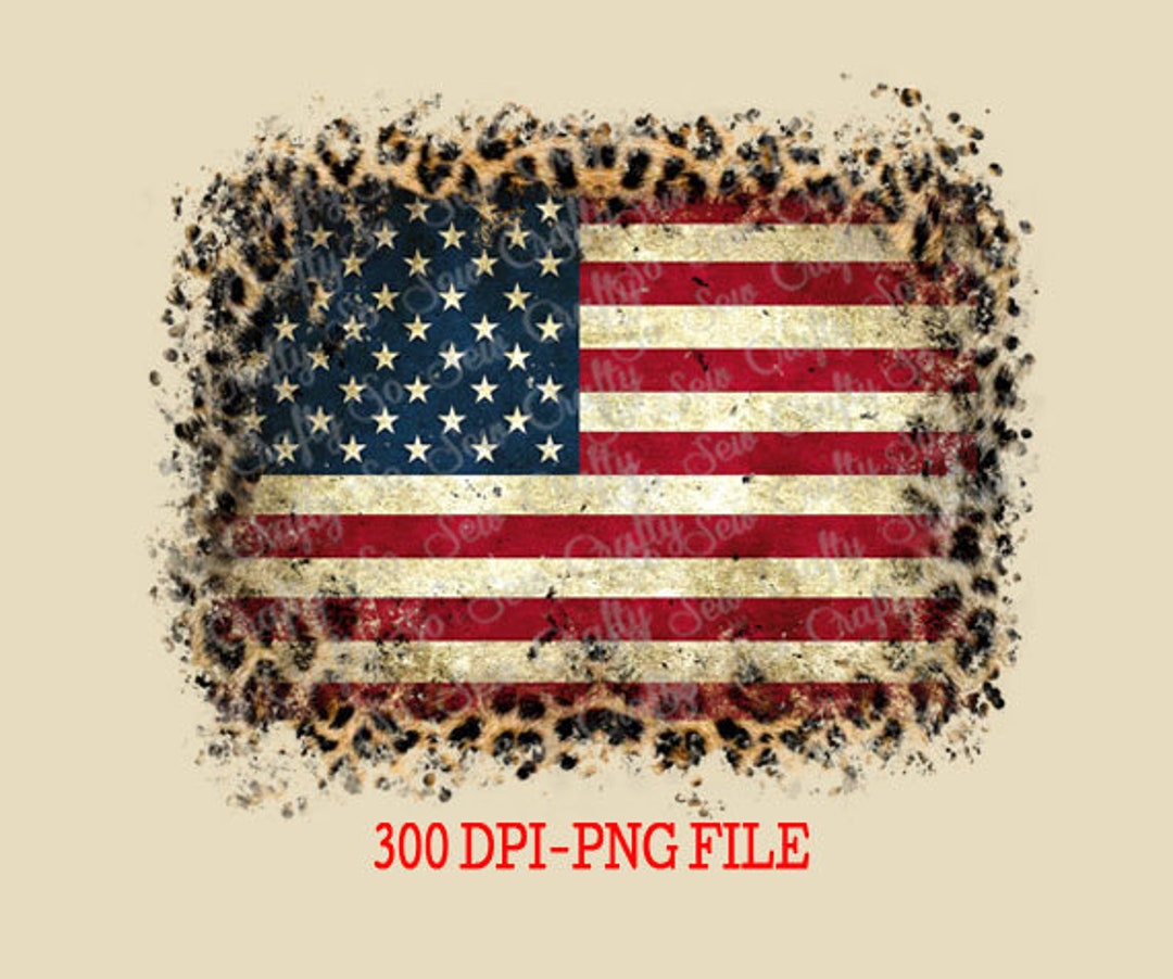 Cheetah American Flag Png, Leopard American Flag Png, Grunge 4th of ...