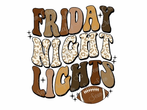 Friday Night Lights PNG Retro Friday Night Lights PNG Groovy - Etsy