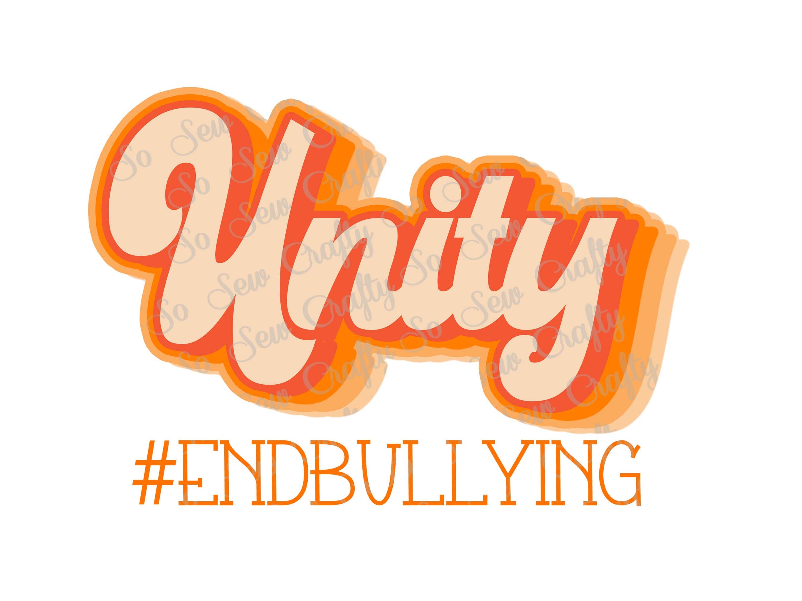 Unity PNG Unity Day Design End Bullying Design End Bullying - Etsy