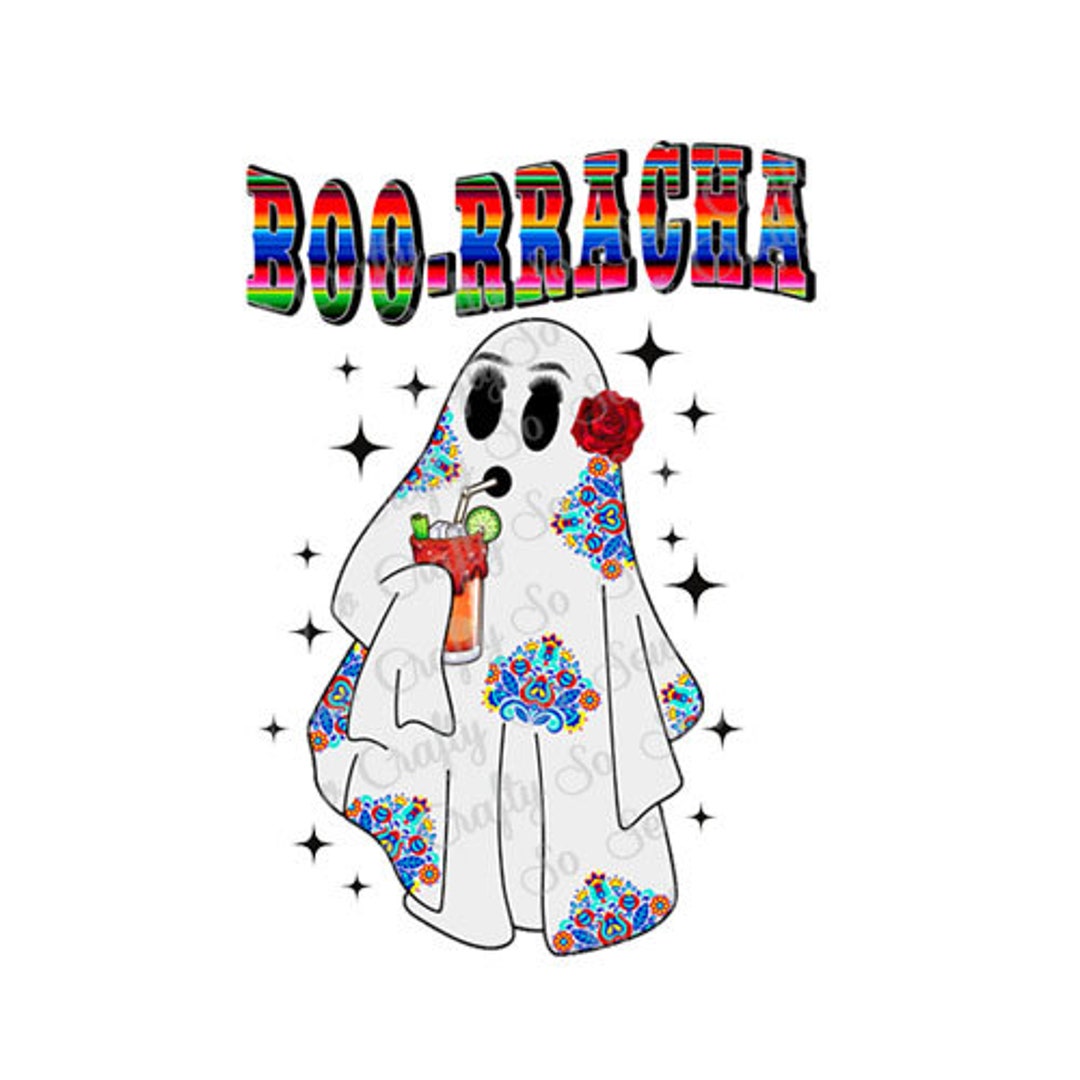 Boo-rracha Serape Ghost PNG, Mexican Serape Halloween Design, Drunk ...