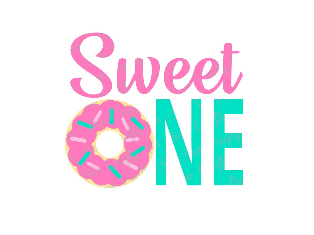 Sweet One PNG, Donut Sprinkles Design, Birthday Sprinkled Donut Design ...