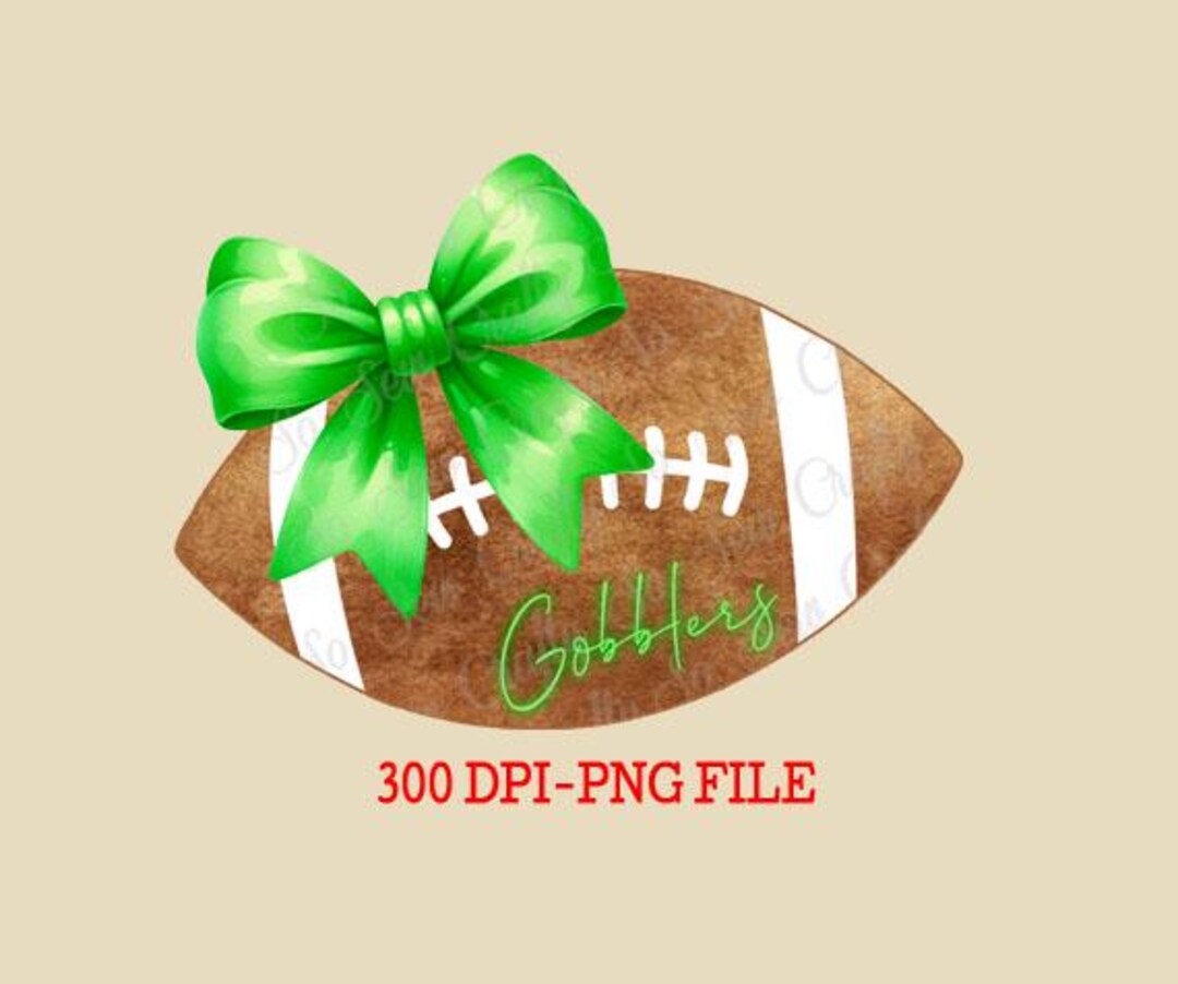 Football Bow Png, Custom Football Png, Football Bow Design, Football ...