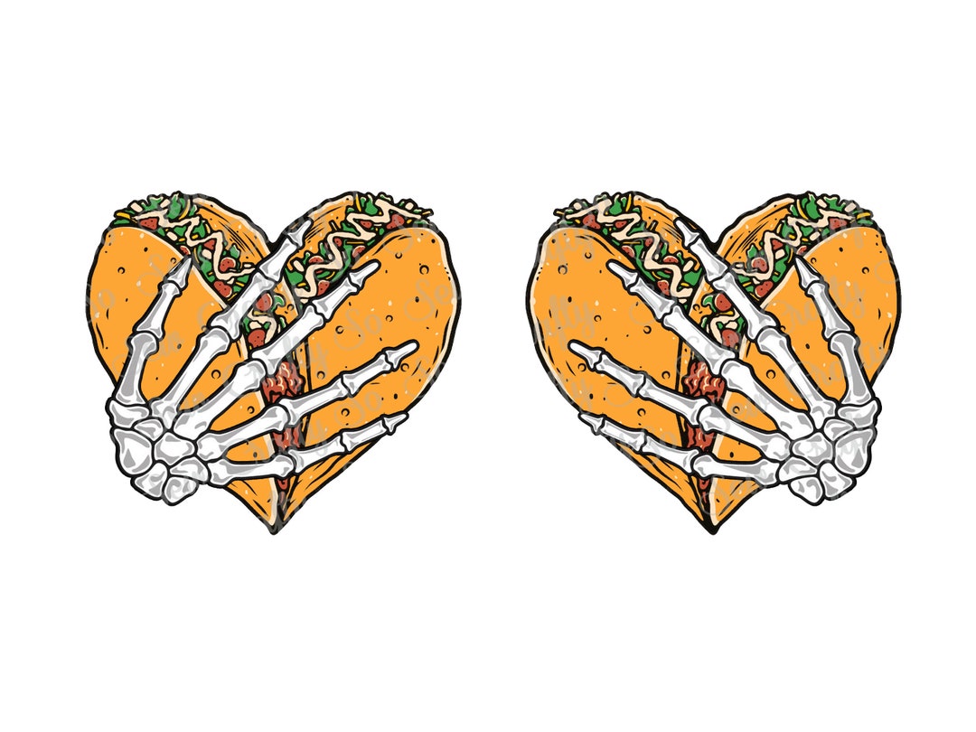 Taco Boobs PNG, Taco Boobies Skeleton Hands PNG - Etsy