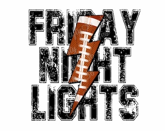 Friday Night Lights Png Retro Football Png Sublimation - Etsy