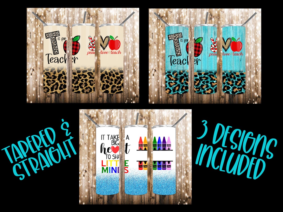 Teacher 20 Oz. Skinny Tumbler Design, It Takes a Big Heart to Teach ...