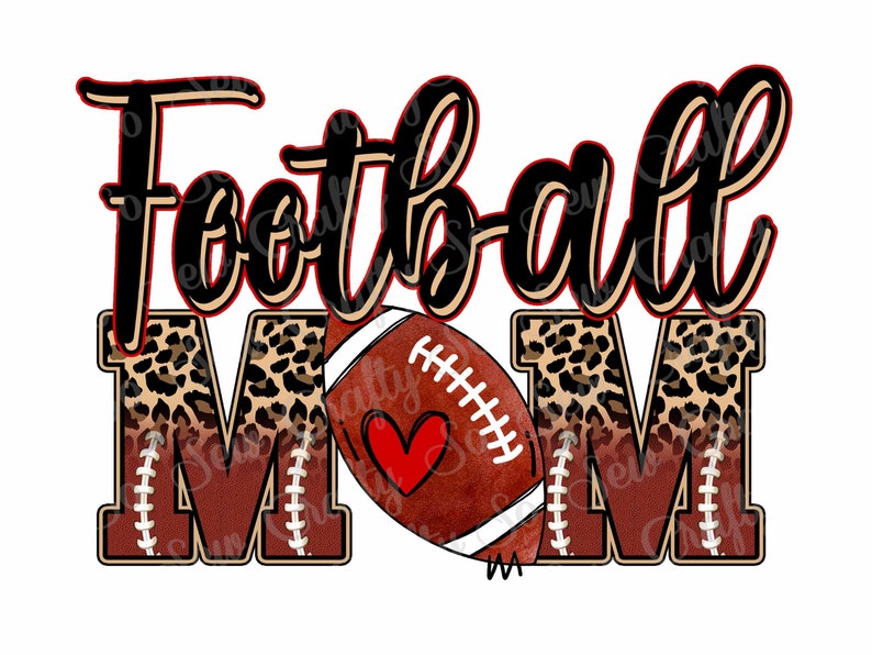 Football Mom PNG Football PNG Football Mom Cheetah Leopard - Etsy